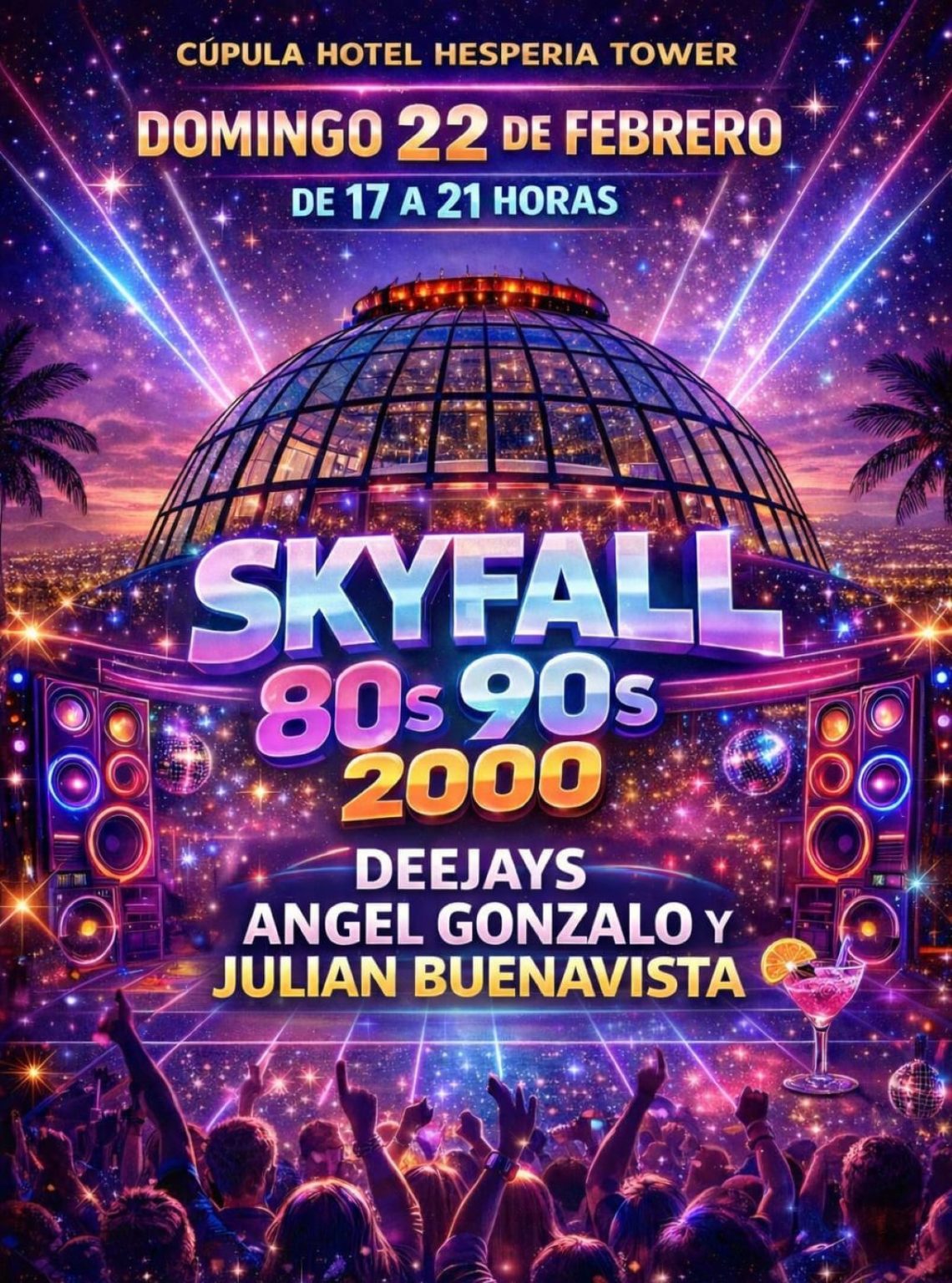 Tardeo en la cúpula Skyfall del Hotel Hyatt Regency Tower en L ...